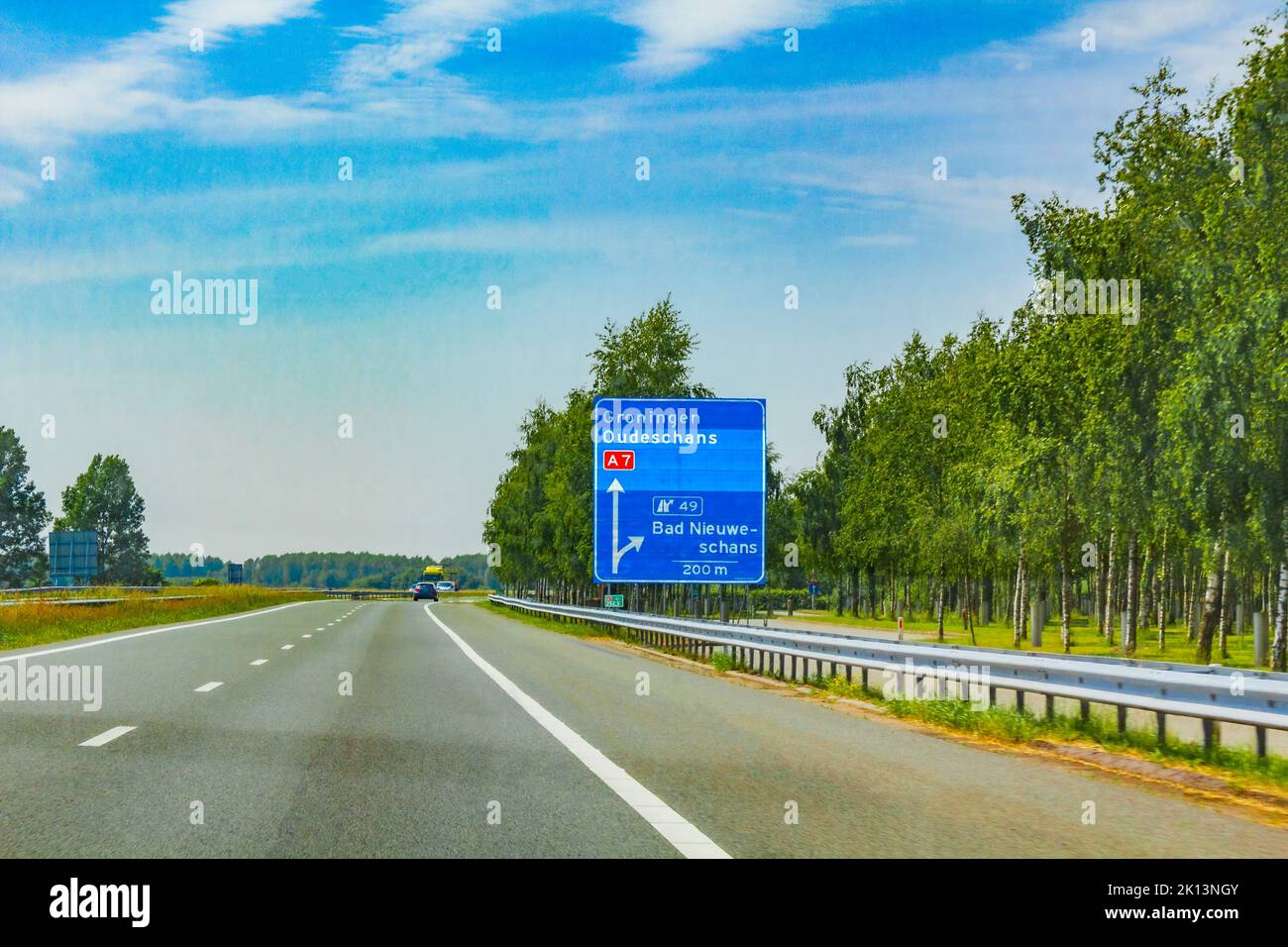 Motorway sign netherlands blue hi-res stock photography and images - Alamy