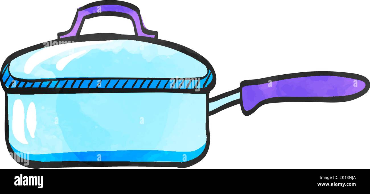 Cooking pan icon in watercolor style Stock Vector Image & Art - Alamy