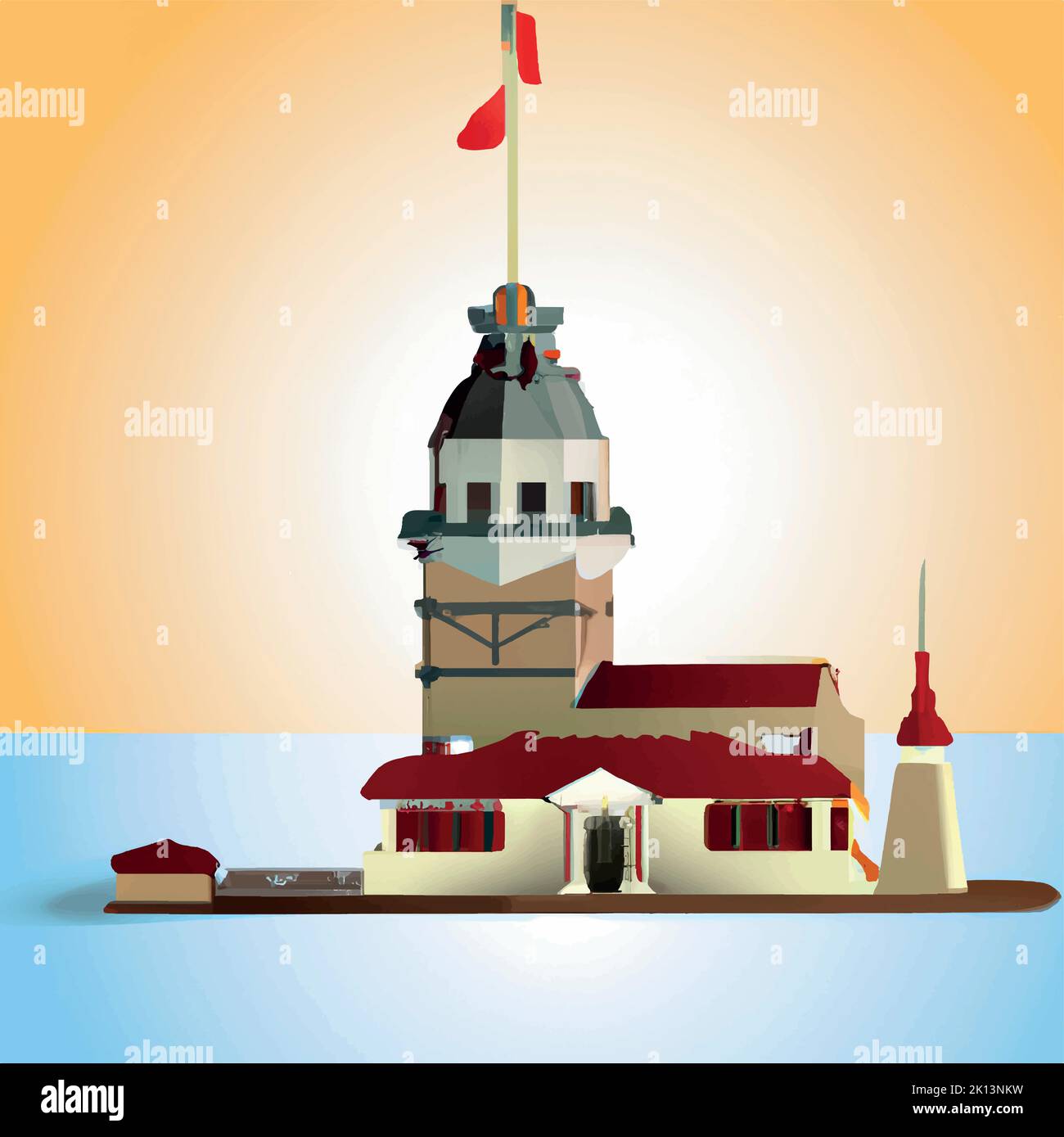 Tower cartoon hi-res stock photography and images - Alamy