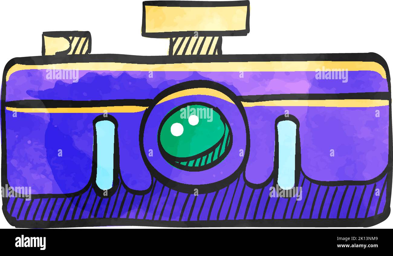 Panorama camera icon in watercolor style Stock Vector Image & Art - Alamy