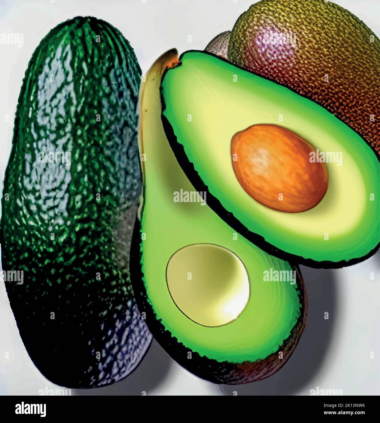 An avocado cartoon Illustration stock vector image Stock Vector Image ...