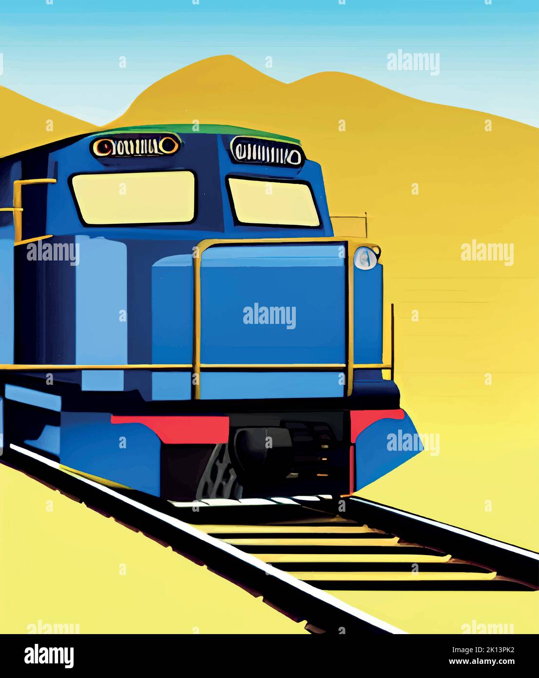 Train cartoon hi-res stock photography and images - Alamy