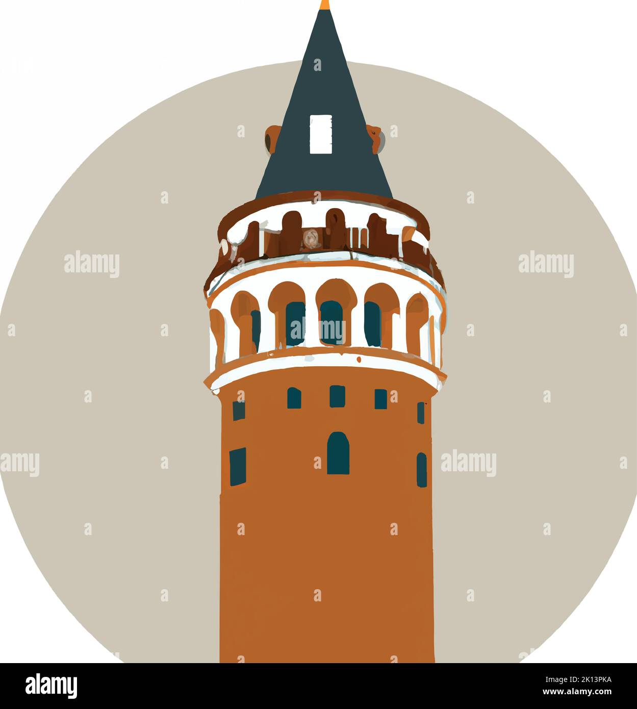 A tower cartoon Illustration stock vector image Stock Vector Image ...