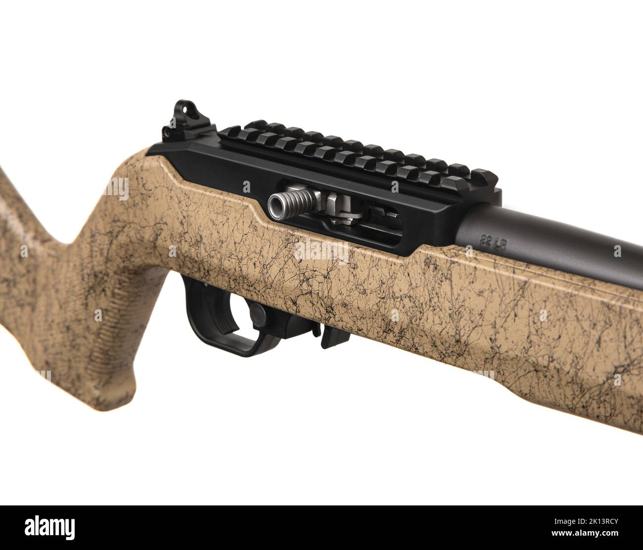 Modern semi-automatic small-caliber .22lr rifle. Sports carabiner with ...