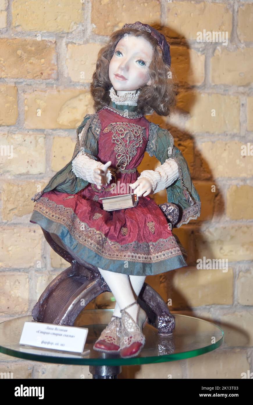 A collectible doll, a young minstrel pageboy, is on display at the ...