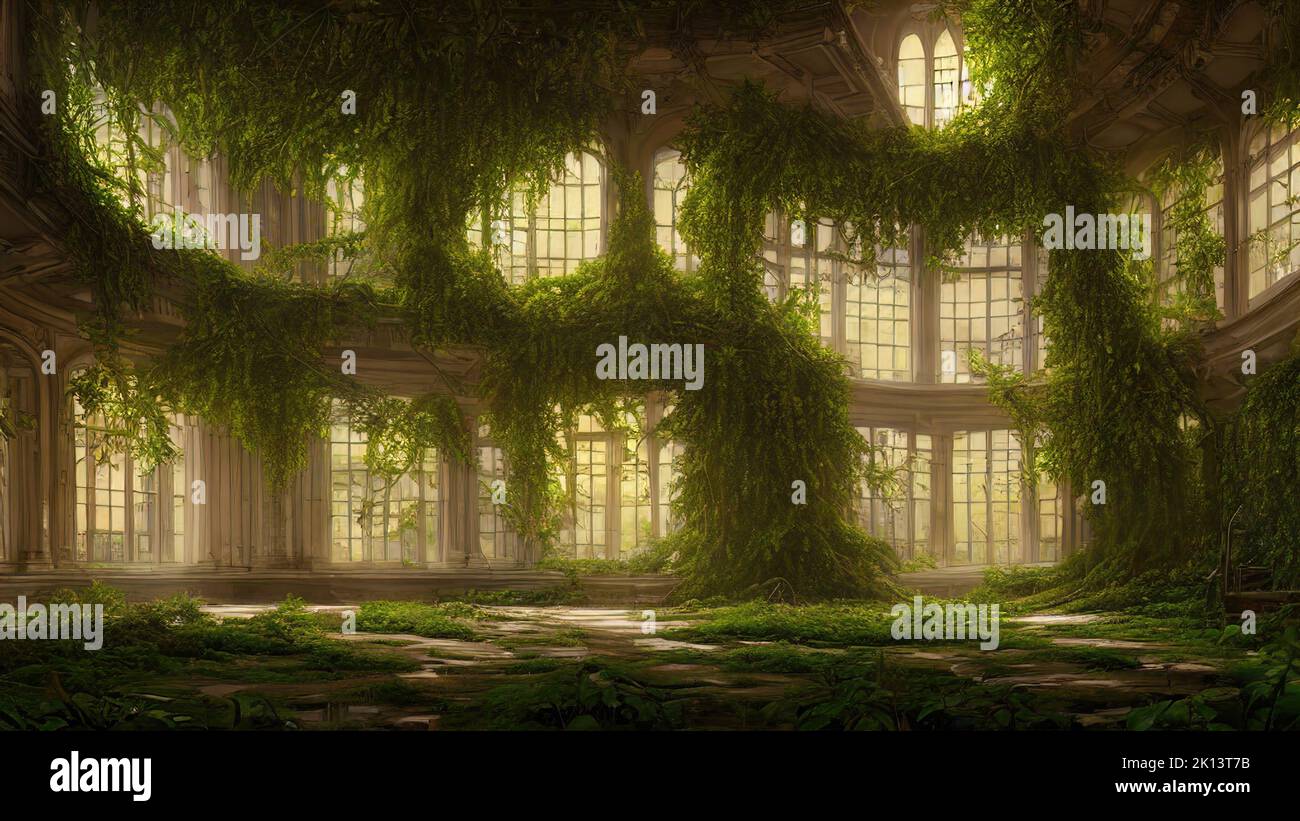 Beautiful abandoned halls hi-res stock photography and images - Alamy