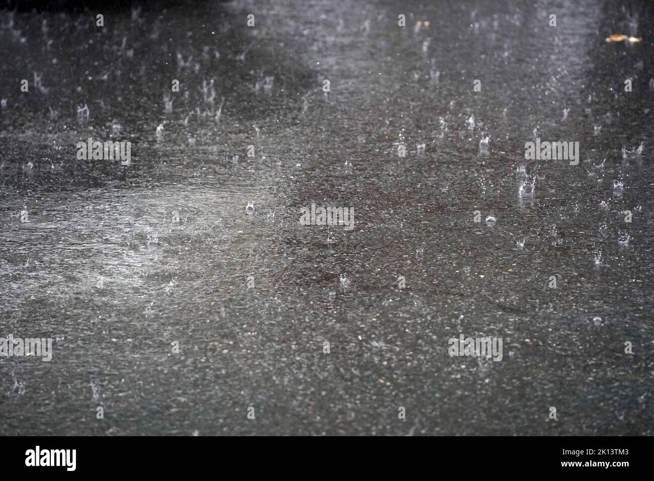 heavy rain on the street in chinatown new york city manhattan Stock ...