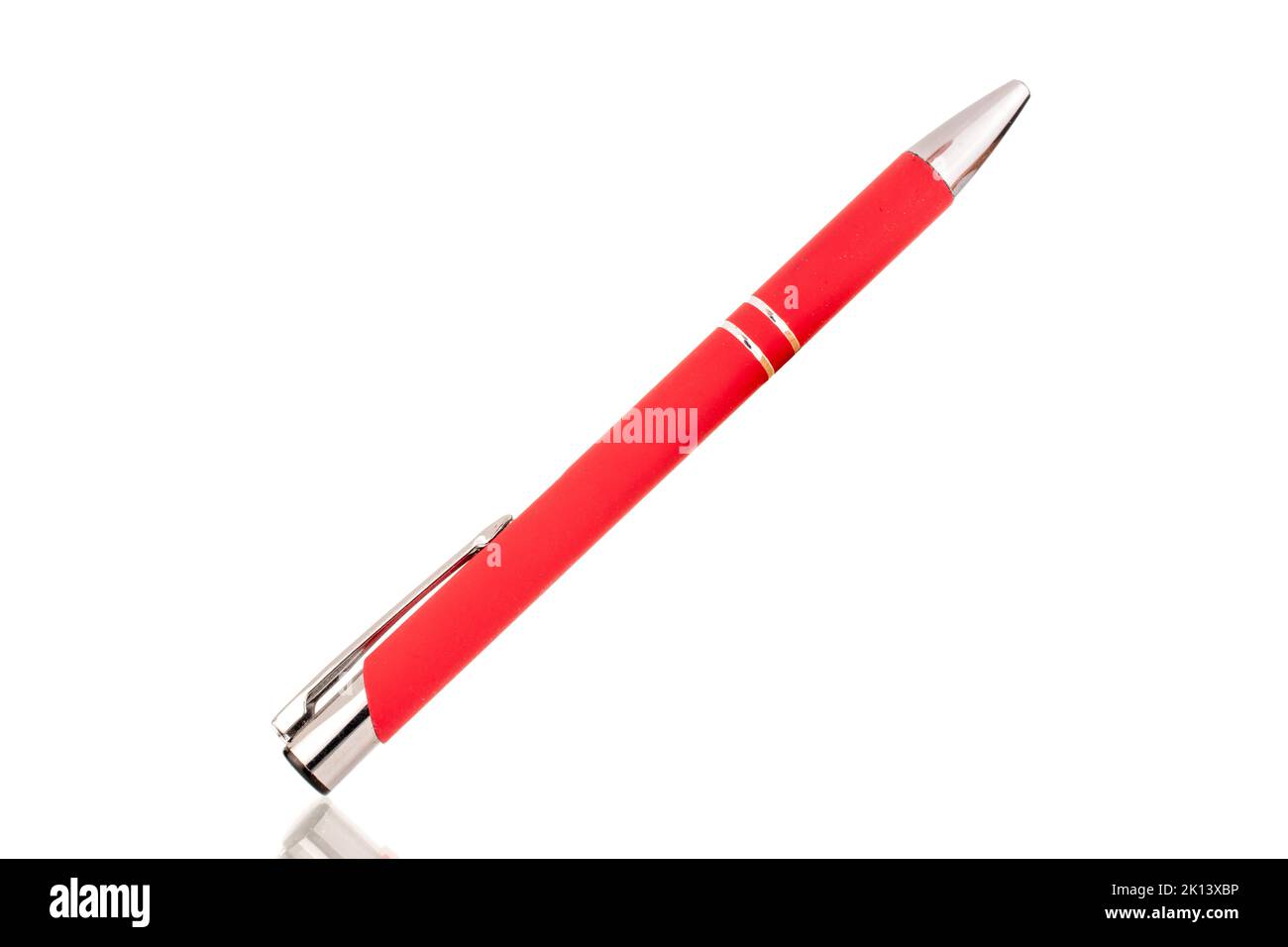 One writing pen, close-up, isolated on white background Stock Photo - Alamy