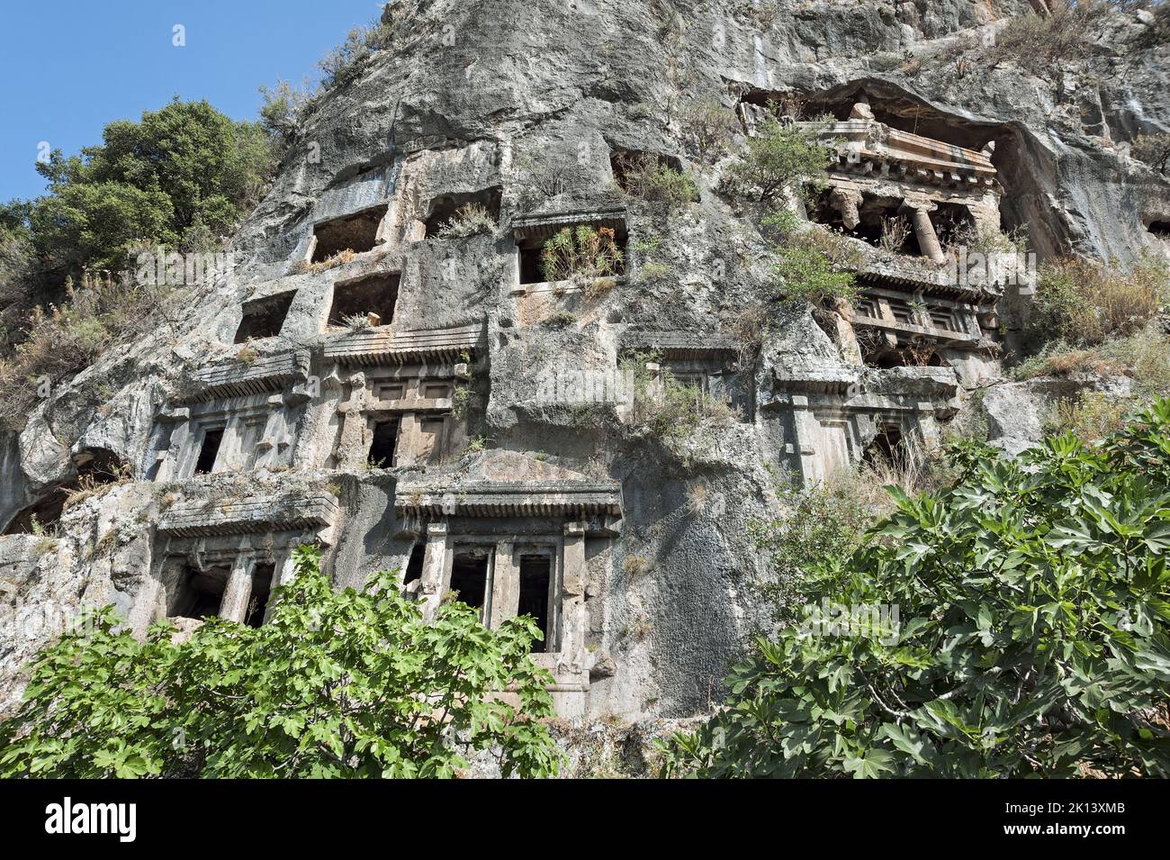 The Tomb of Amyntas, also known as the Fethiye Tomb is an ancient tomb ...
