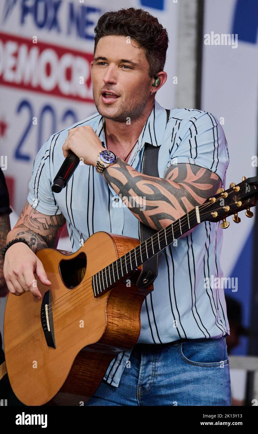 NEW YORK, NY, USA - AUGUST 05, 2022: Michael Ray Performs on FOX ...