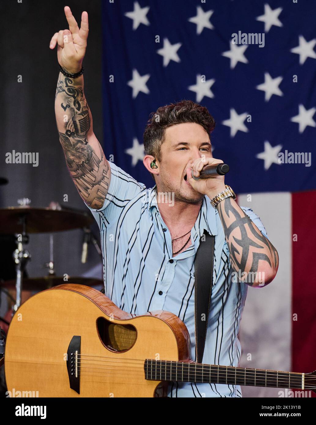 NEW YORK, NY, USA - AUGUST 05, 2022: Michael Ray Performs on FOX ...
