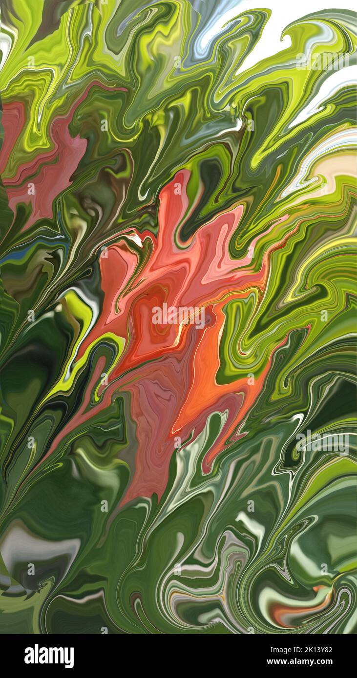 Liquify Abstract Pattern design of 6 colors combination. Soft colorful ...