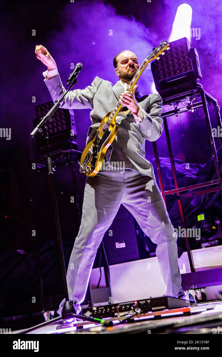 Milan Italy. 14 September 2022. The Dutch band DE STAAT performs live ...