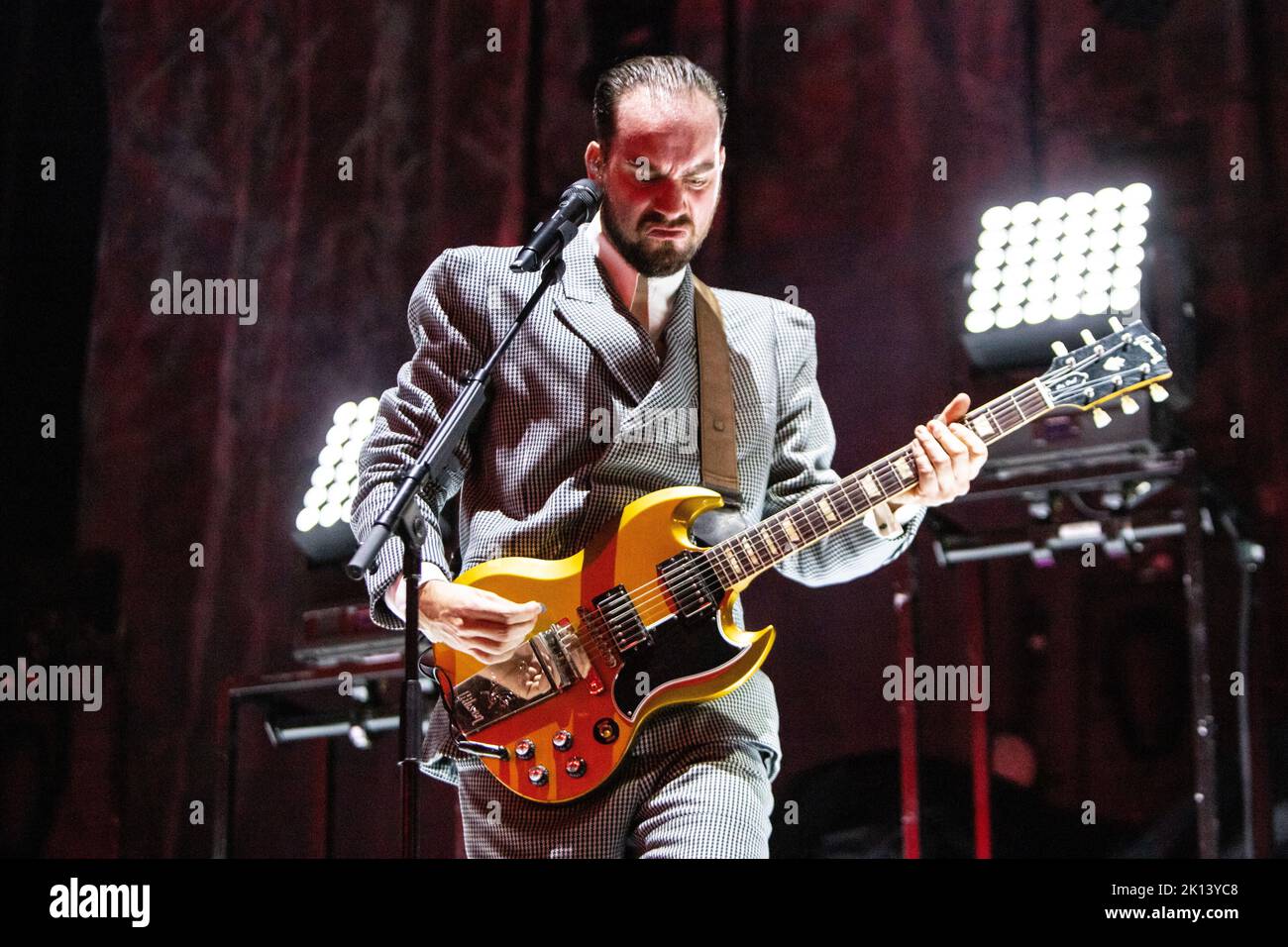 Milan Italy. 14 September 2022. The Dutch band DE STAAT performs live ...