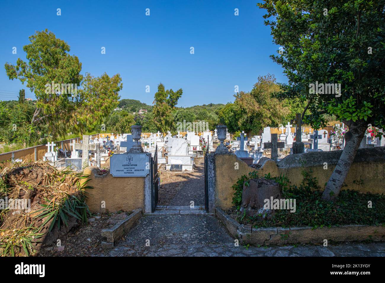 "Cemetery of the Parish of Sainth Theodore of Perithia", Corfu Island ...