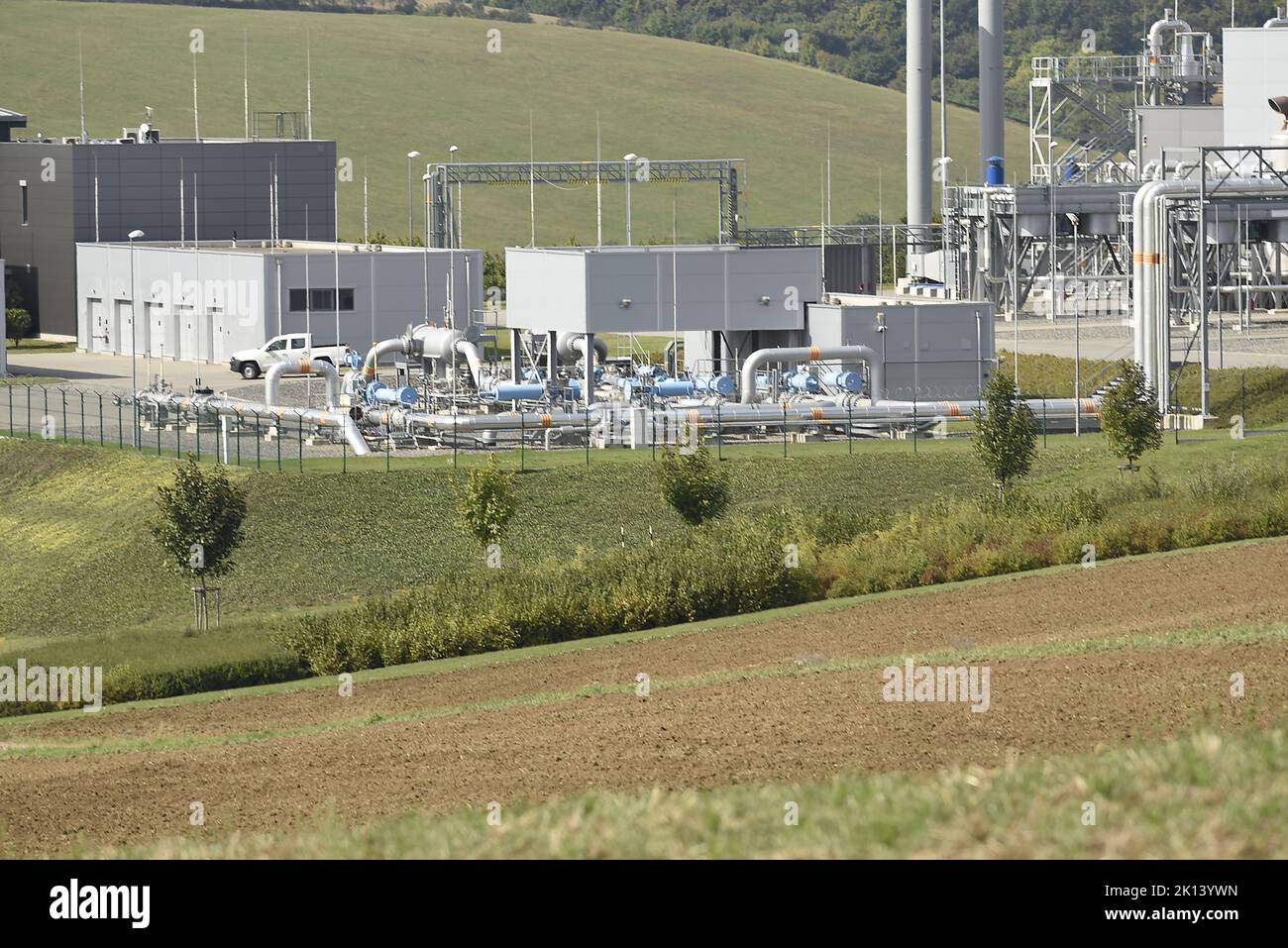 Damborice underground gas storage facility in Czech Republic, September ...