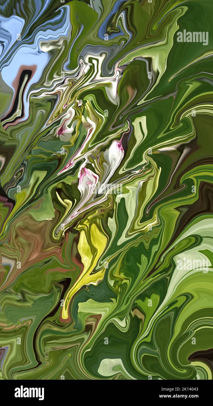 Liquify Abstract Pattern design of 6 colors combination. Soft colorful ...
