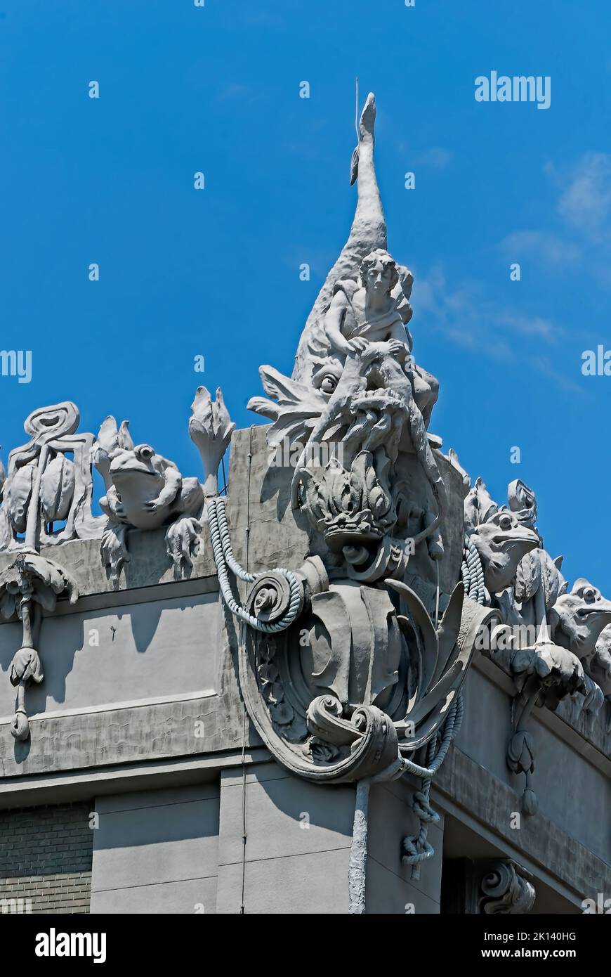 Elements of Chimera House in Kyiv Ukraine Stock Photo - Alamy