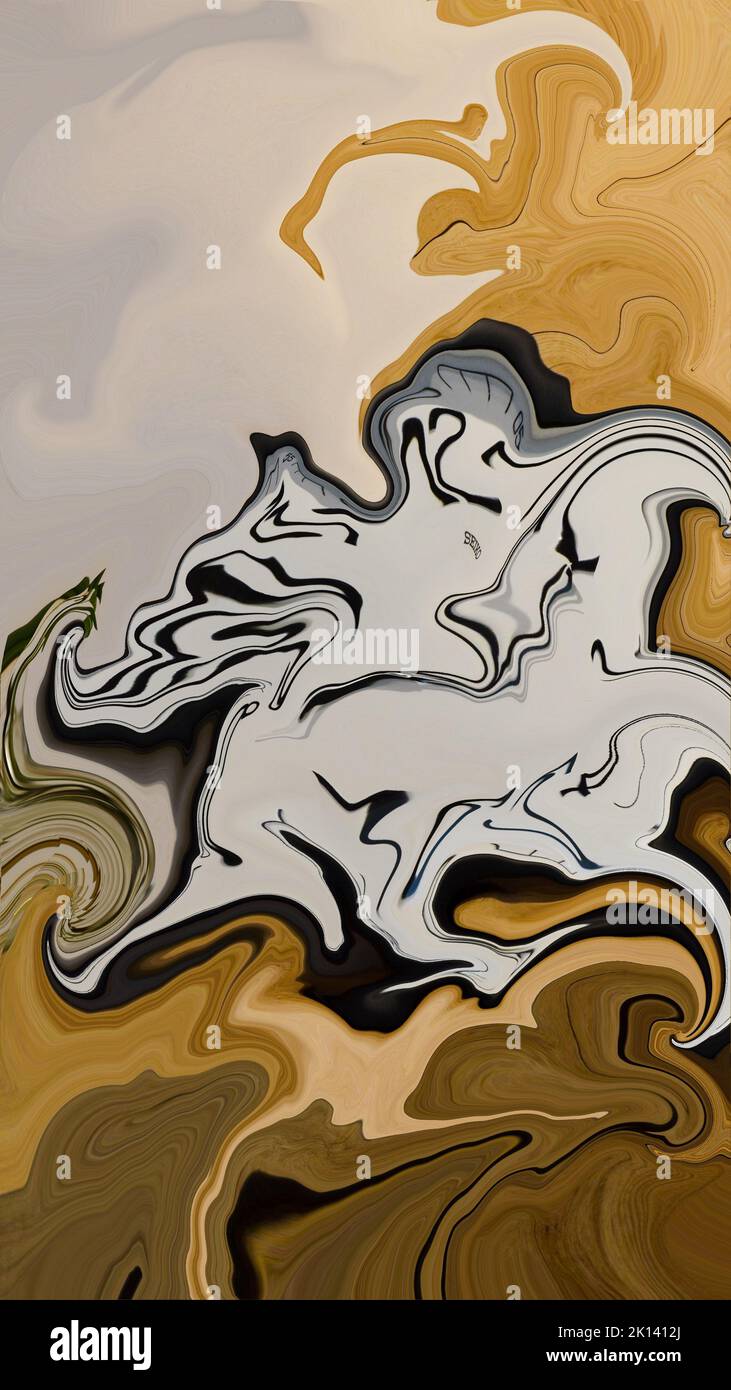 Liquify Abstract Pattern design of 6 colors combination. Soft colorful ...