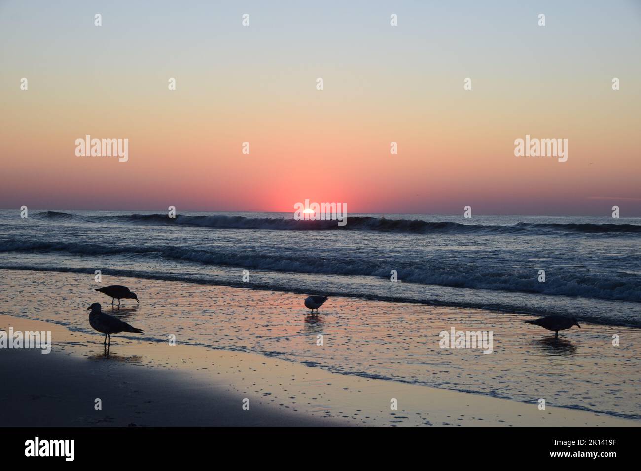 Long Beach Island Sunrise Stock Photo - Alamy