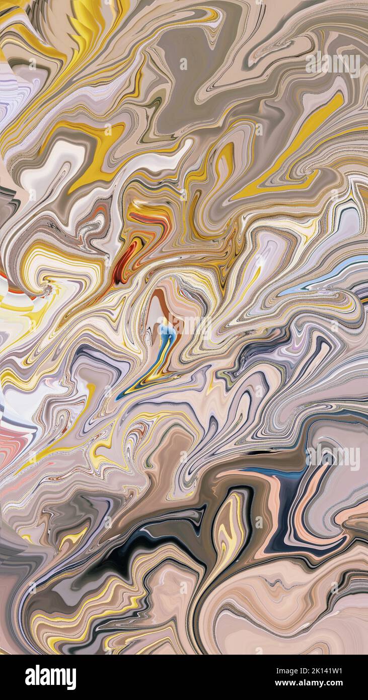 Liquify Abstract Pattern design of 6 colors combination. Soft colorful ...