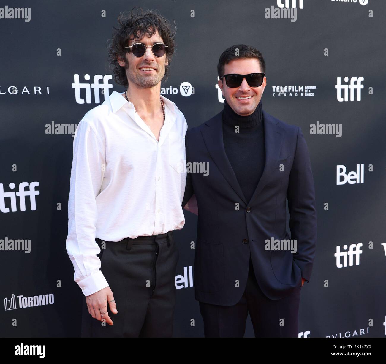 Toronto, Canada. 14th Sep, 2022. Tyson Ritter and Jonathan Rosenthal ...