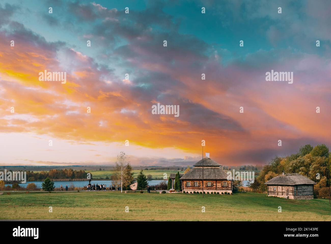 Kosava, Belarus. Memorial Museum-estate Of Tadeusz Kosciuszko. Famous ...