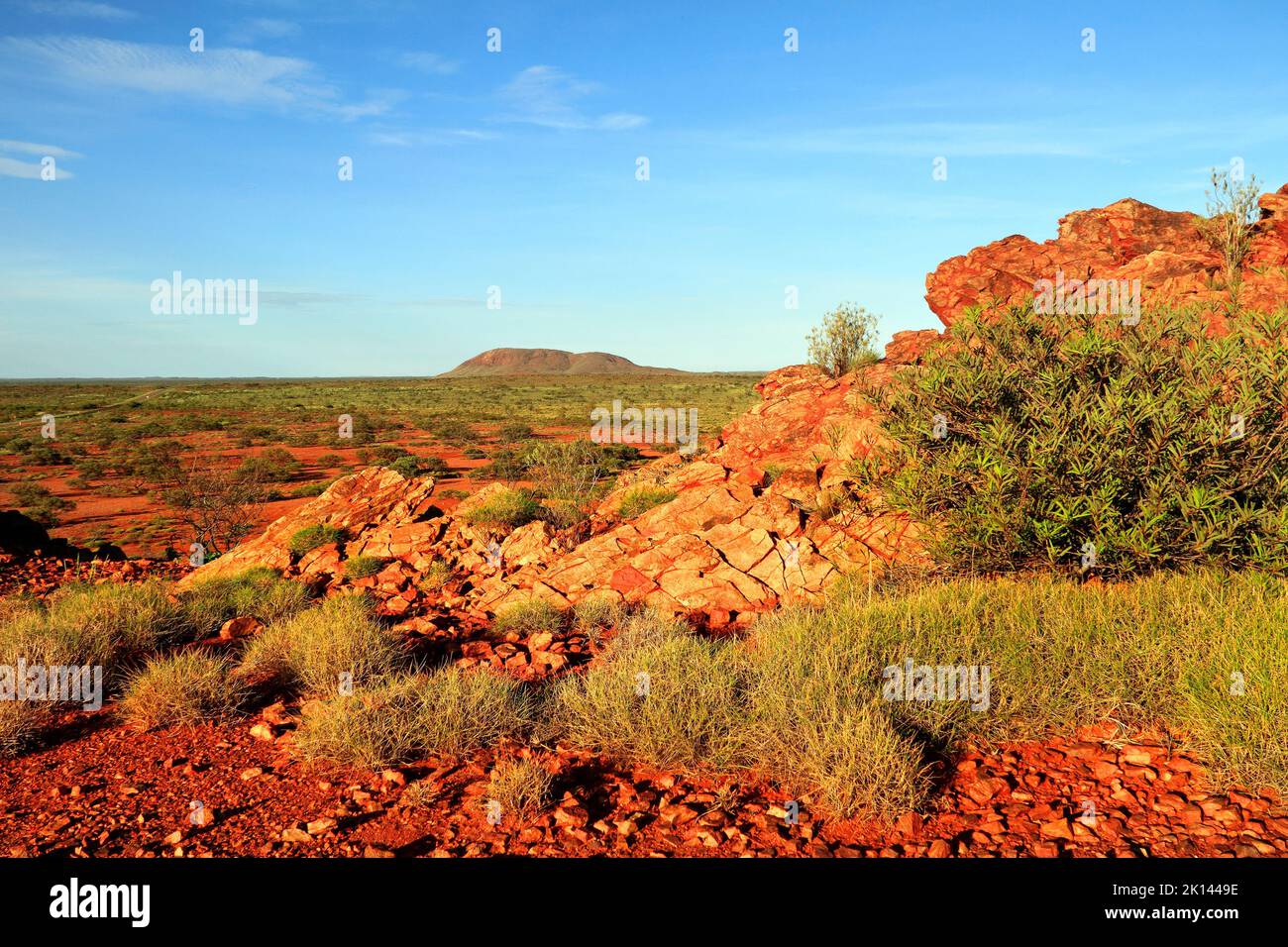Australian Outback Landscape, Pilbara, Northwest Australia Stock Photo ...