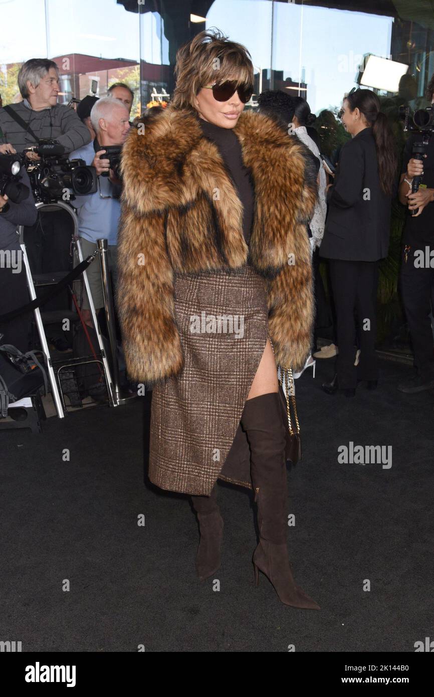 New York, NY, USA. 14th Sep, 2022. Lisa Rinna in attendance for Michael ...