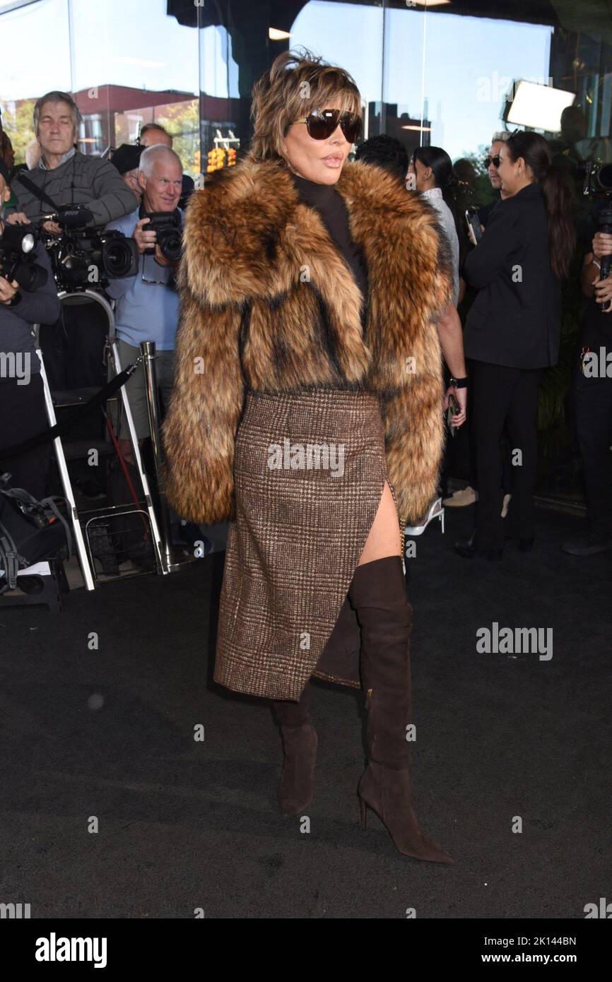 New York, NY, USA. 14th Sep, 2022. Lisa Rinna in attendance for Michael ...