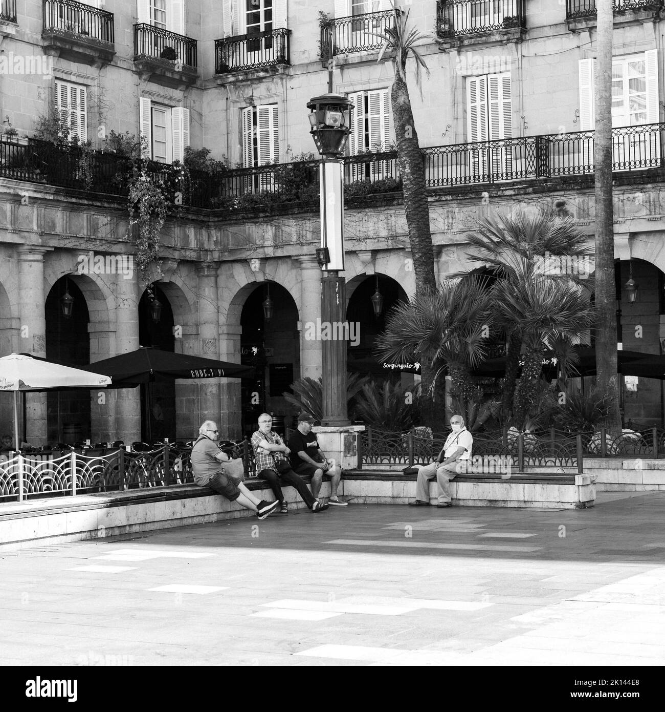 Elderly spanish men Black and White Stock Photos & Images - Alamy