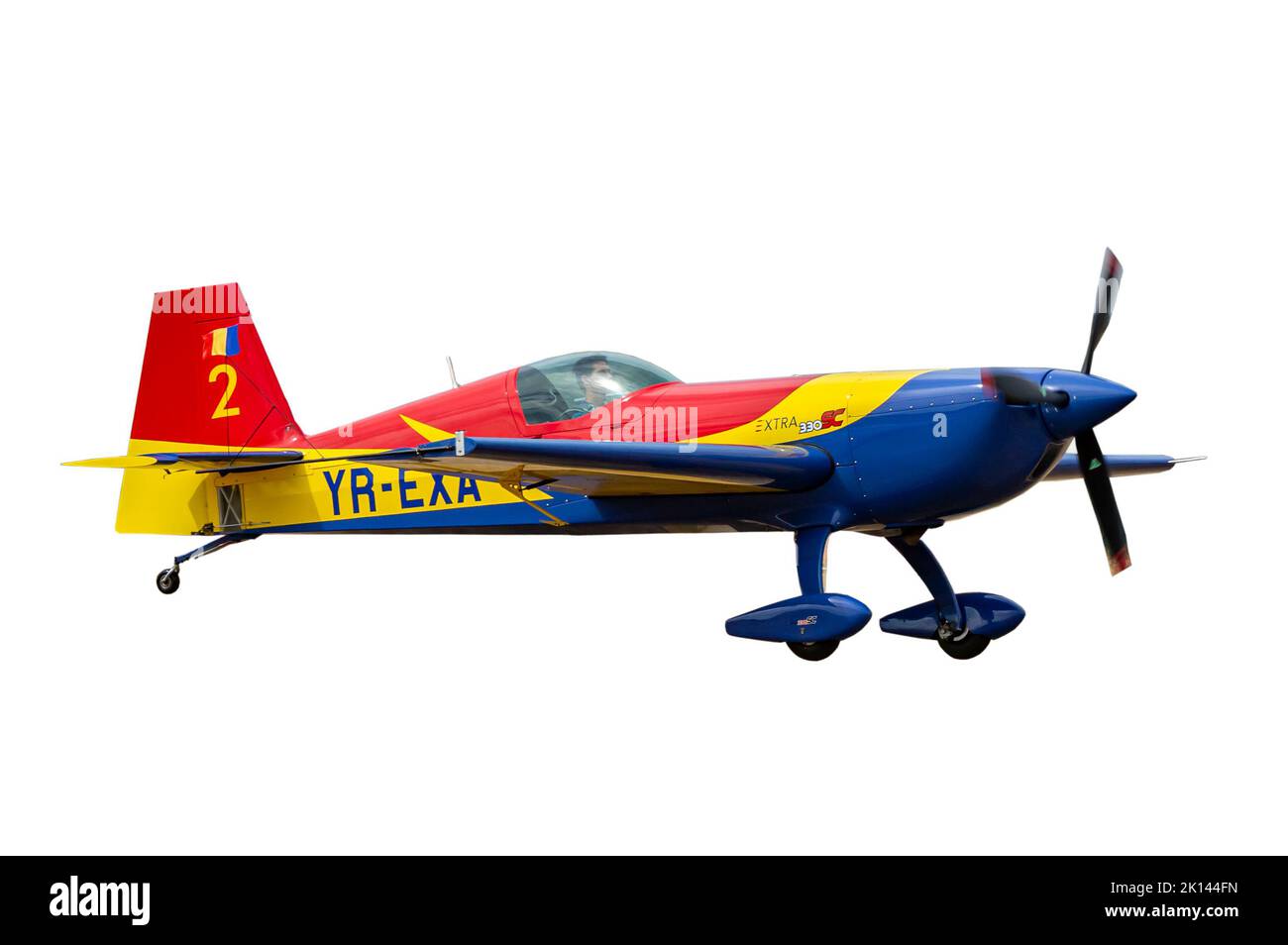 Sports light aircraft isolated on white background Stock Photo - Alamy