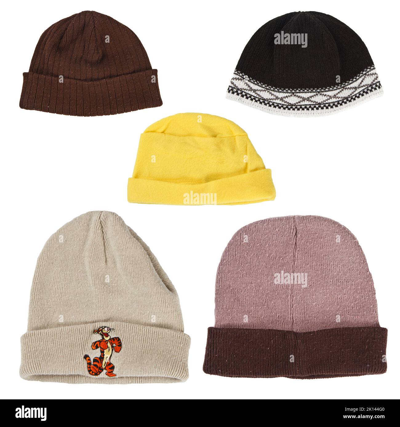 Winter hats isolated knitted hi-res stock photography and images - Alamy