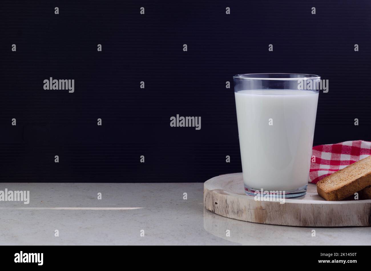 Glass of milk on table close up. Natural Product and Health Nutrition ...