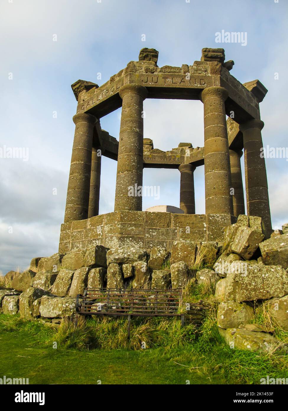The First World War Memorial at Stonehaven, Scotland in the early ...