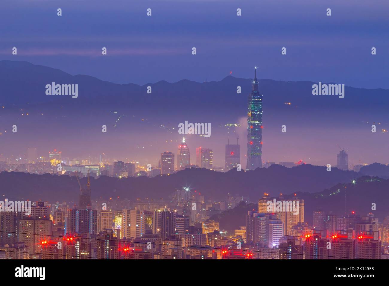 Superb sunrise landscape from Zhitan area at Taiwan Stock Photo - Alamy