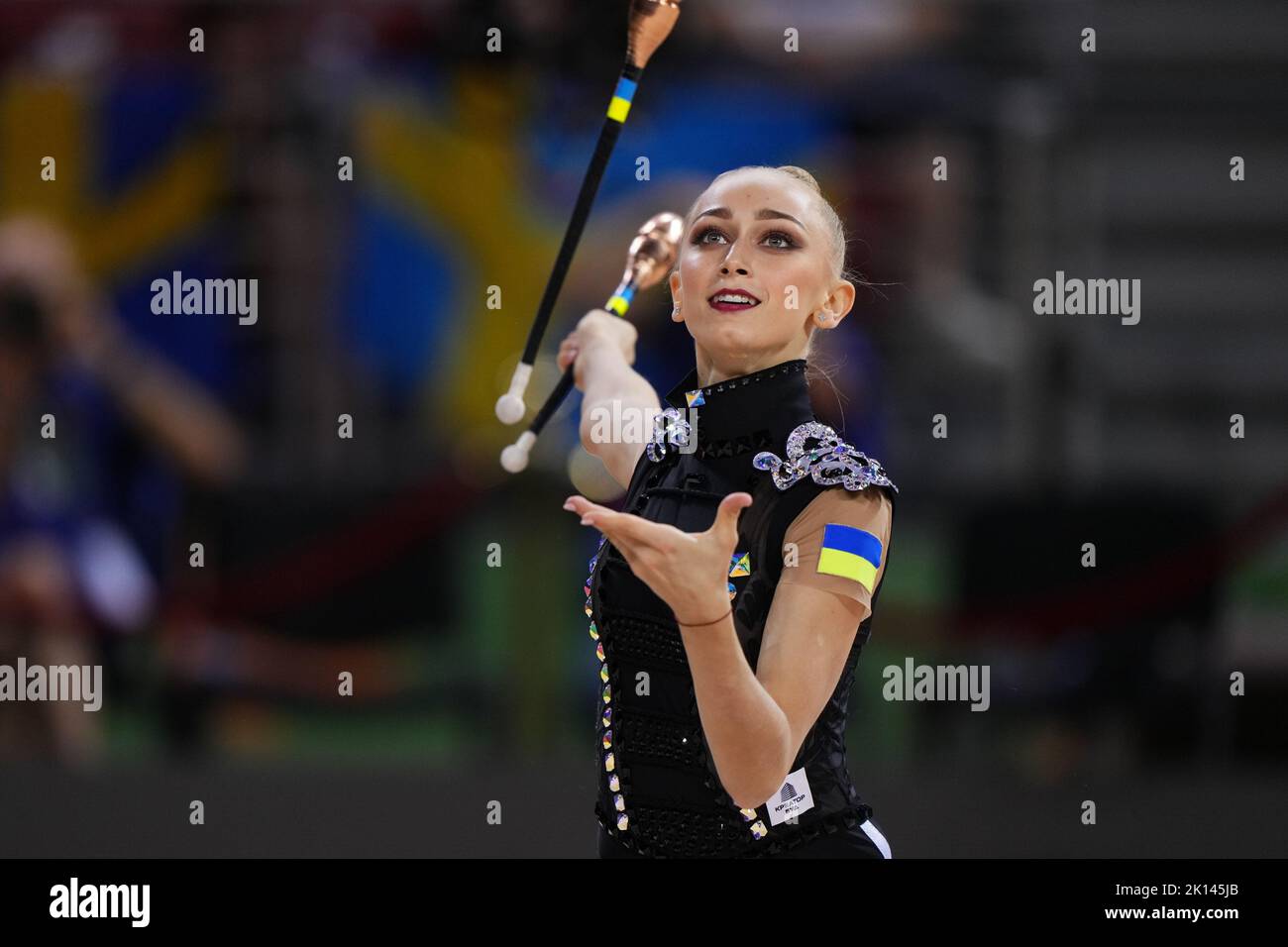 Sofia, Sofia, Bulgaria, September 15, 2022, ONOPRIIENKO Viktoriia (UKR) - Clubs during Rhythmic ...
