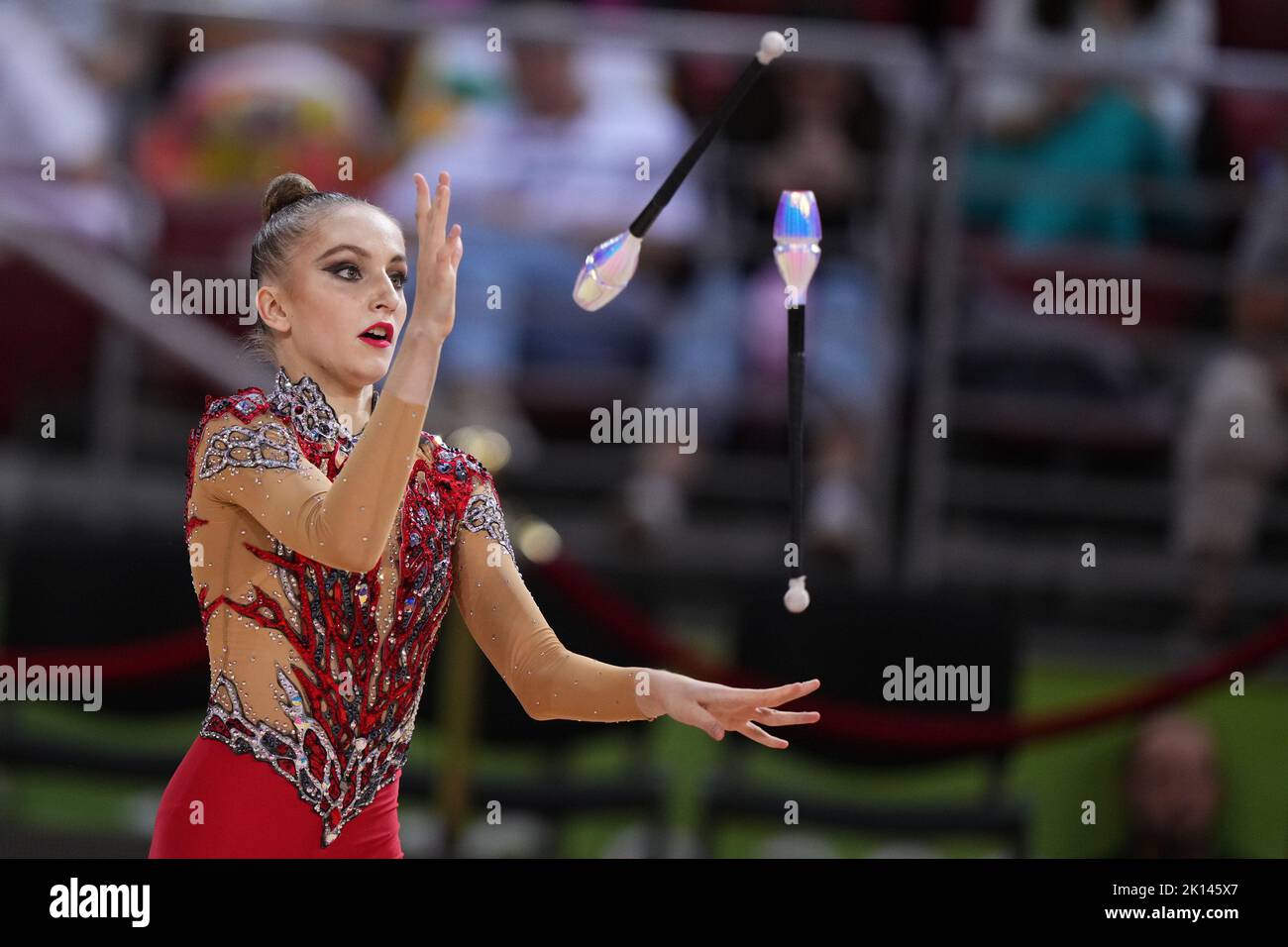 Sofia, Sofia, Bulgaria, September 15, 2022, KARIKA Polina (UKR) - Clubs during Rhythmic ...