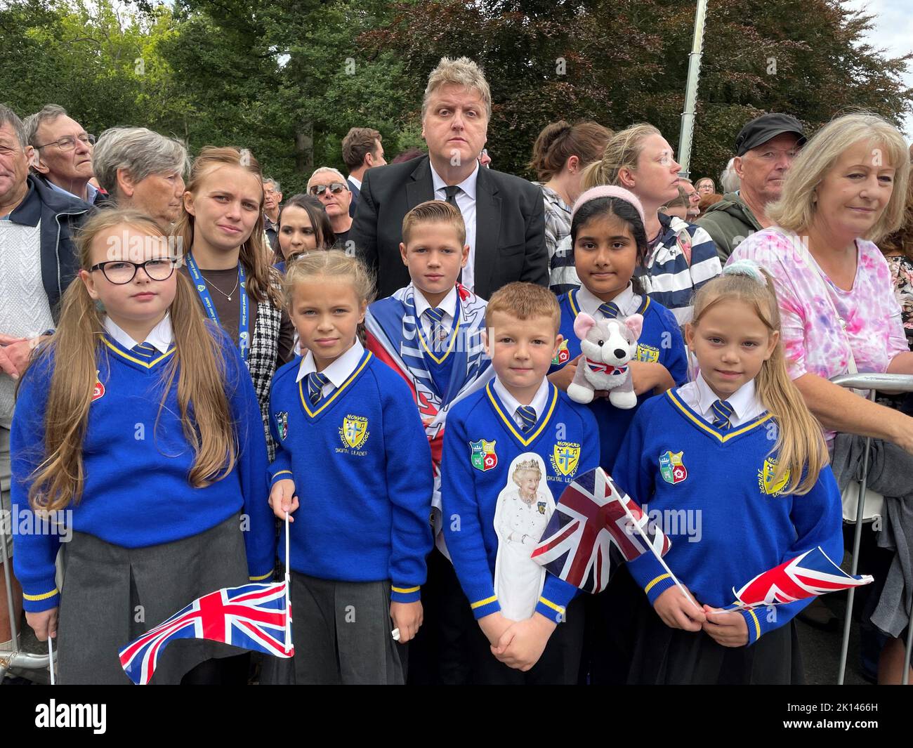 Pupils from Howard Junior School in King's Lynn, who met the the Prince ...