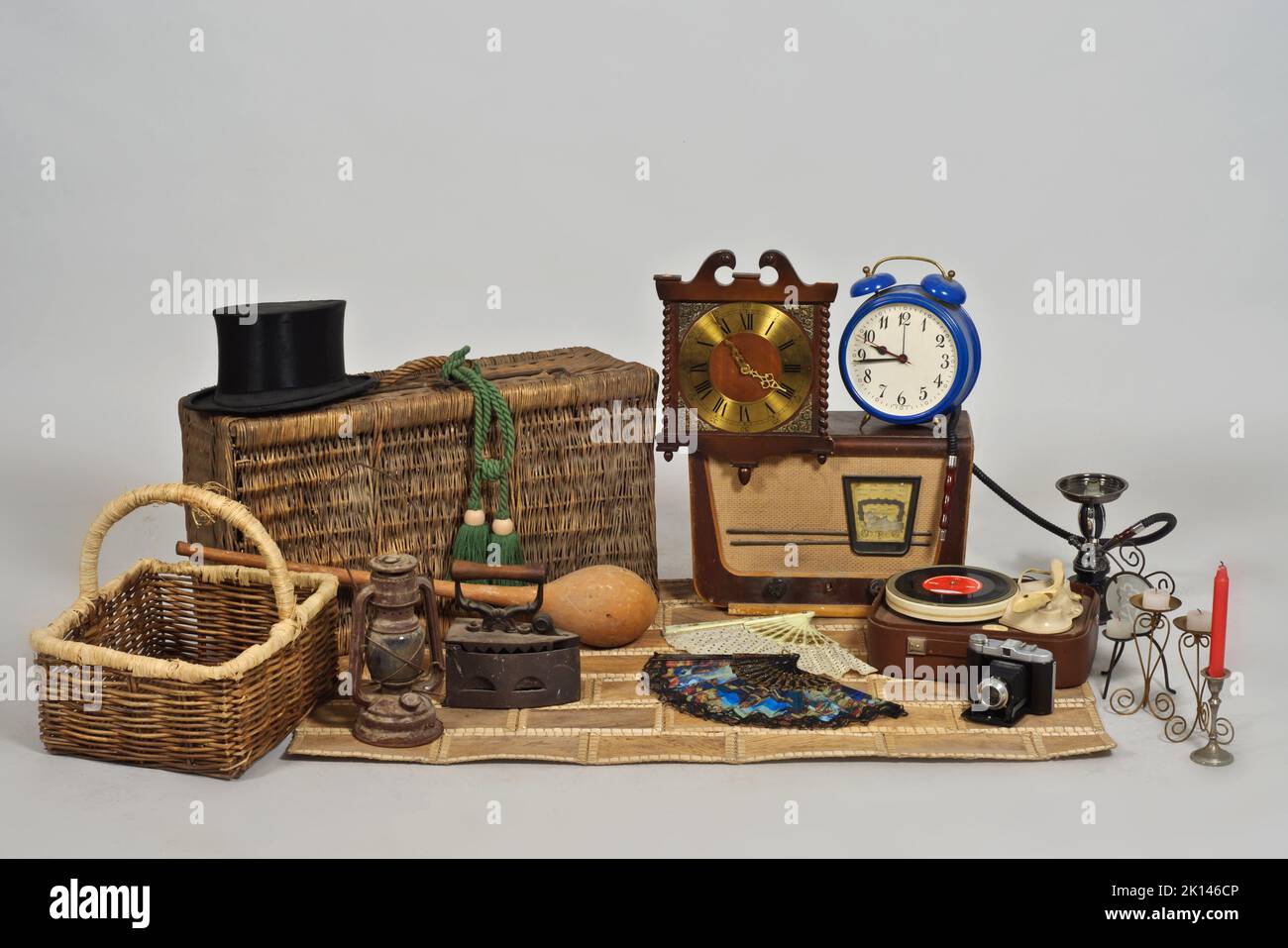 Collection of vintage objects Stock Photo - Alamy