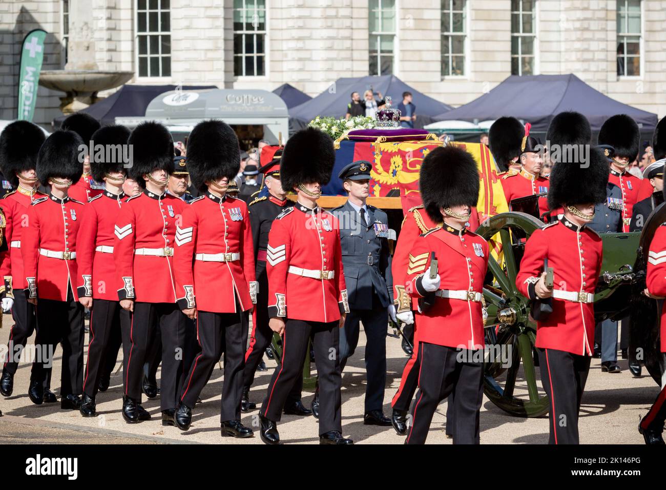 London, United Kingdom, 14th September 2022:- The Coffin Carrying Queen ...