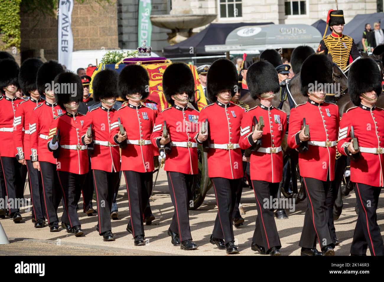London, United Kingdom, 14th September 2022:- The Coffin Carrying Queen ...