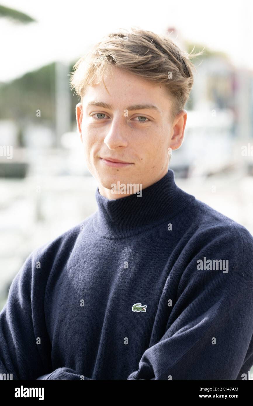Victor Bonnel attends La fille au coeur de cochon photocall during the ...