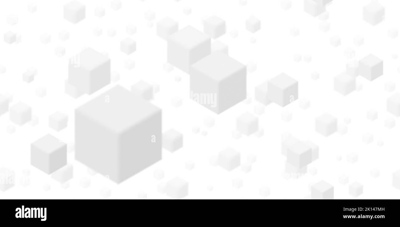 Seamless abstract minimal white isometric cubes background texture ...