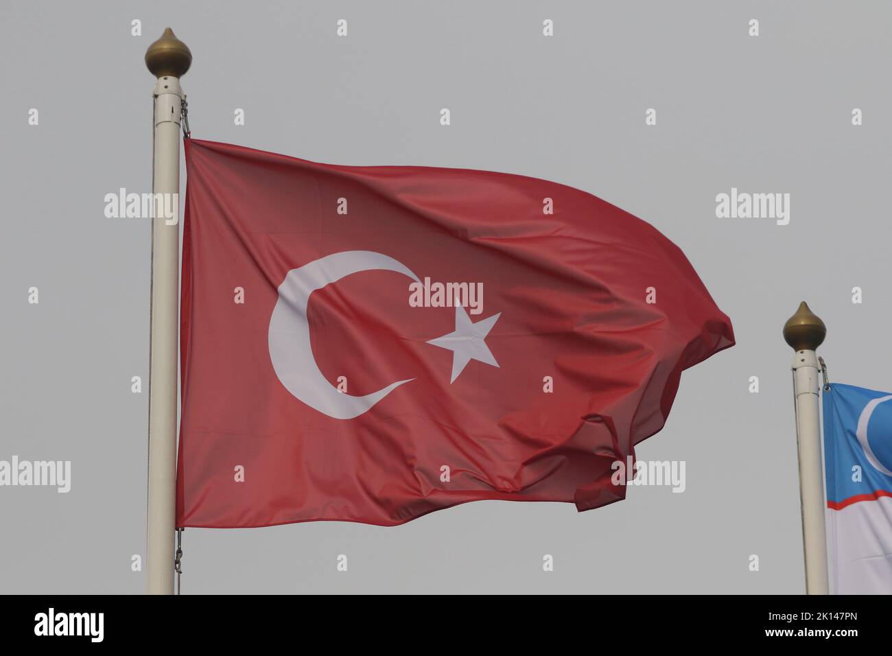 The flag of Turkey seen in the gallery of flags of the participating ...
