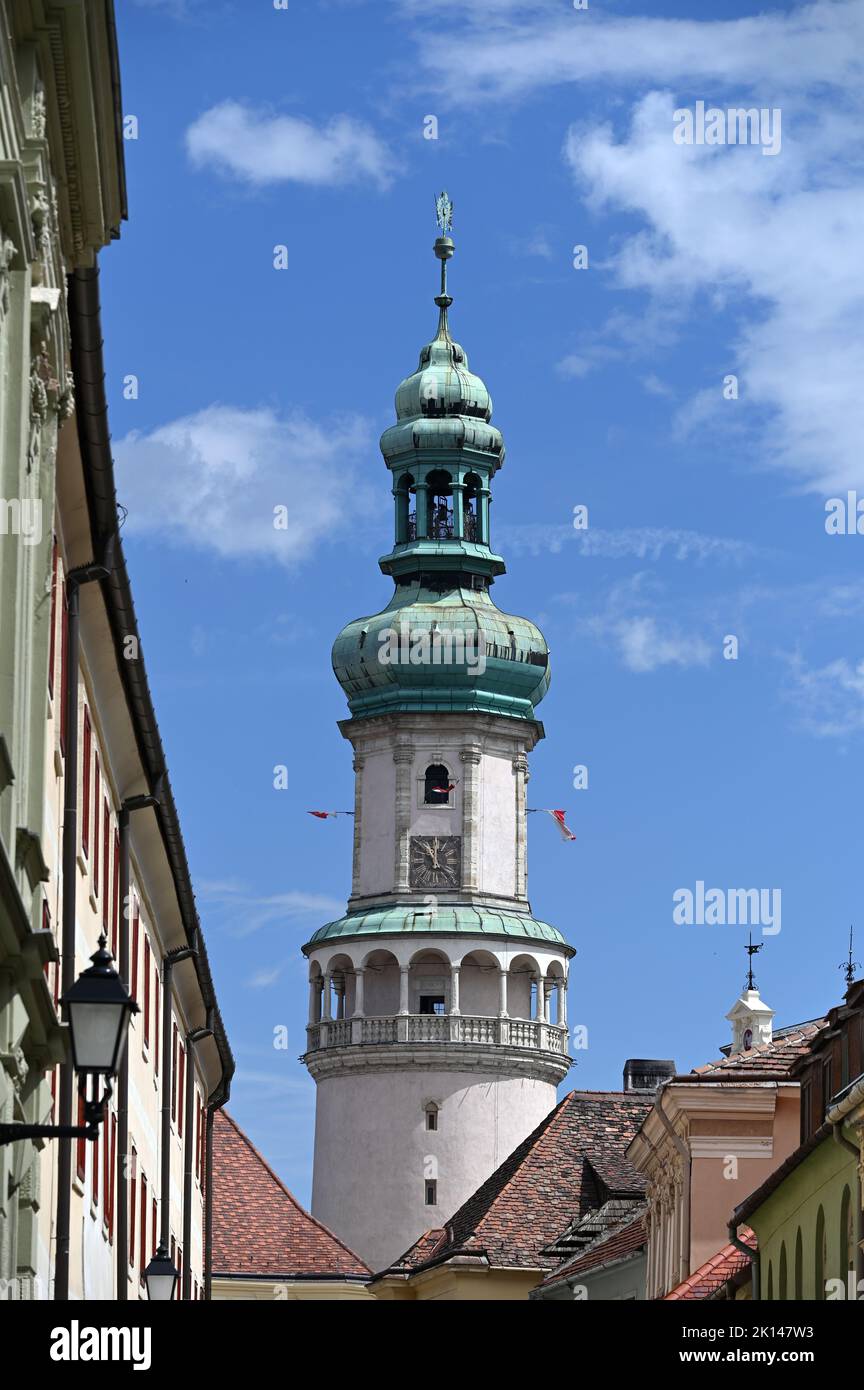 Firewatch tower in Sopron Hungary Stock Photo - Alamy