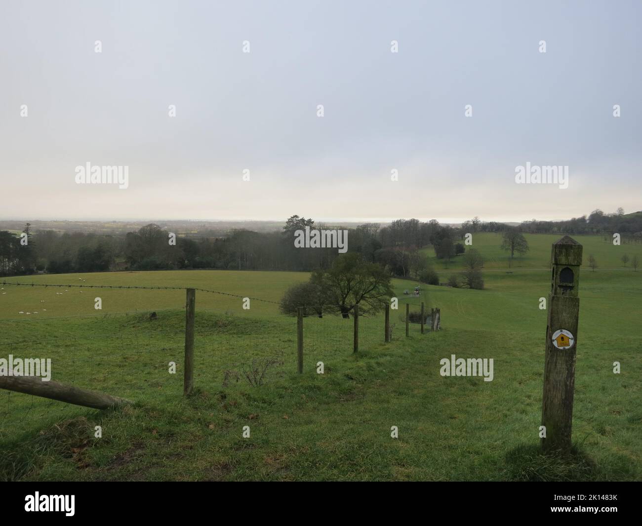 Cotswold Way long distance footpath National Trail. The Cotswolds AONB ...