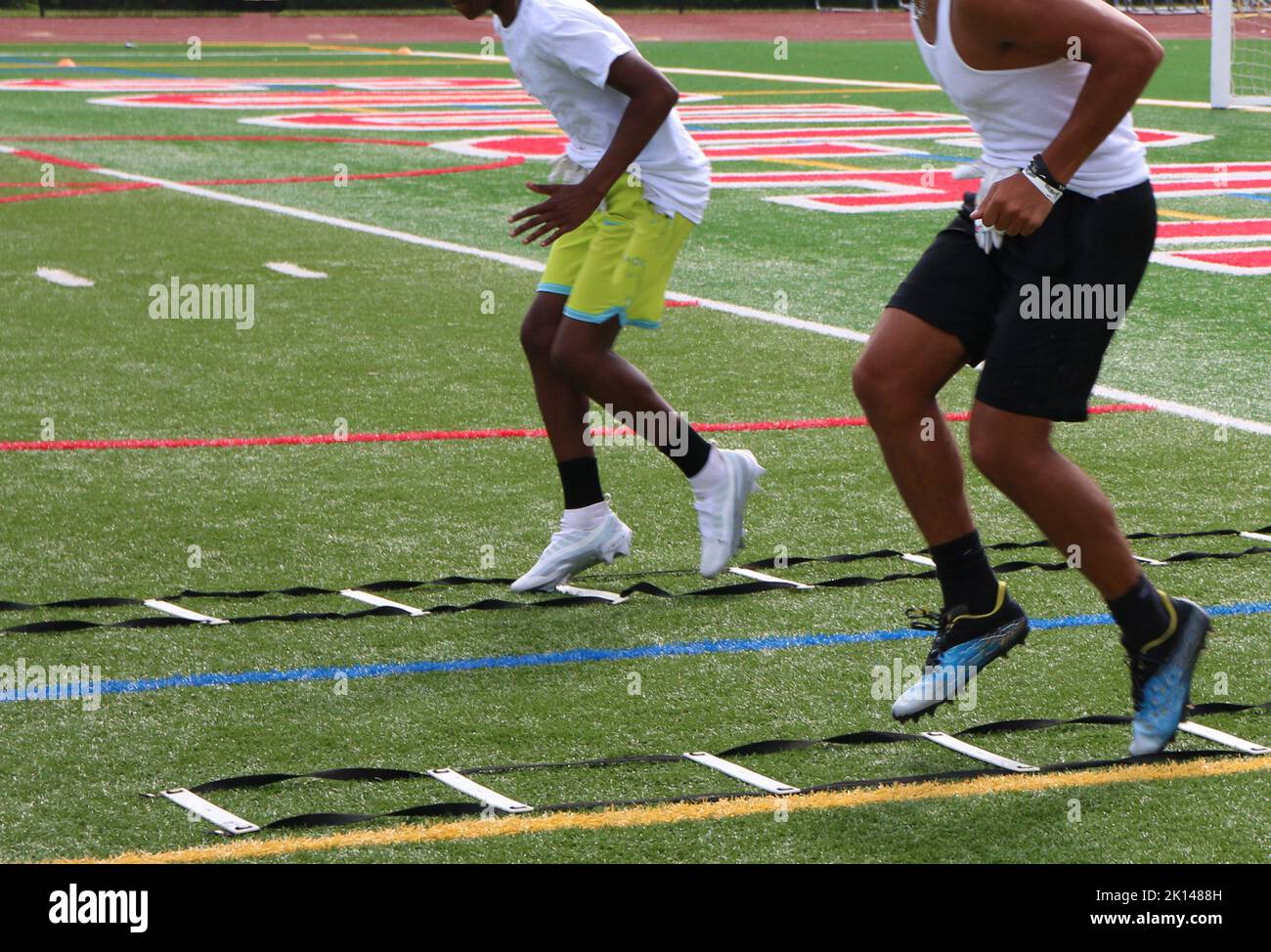 Ladder drills exercises football hi-res stock photography and images ...