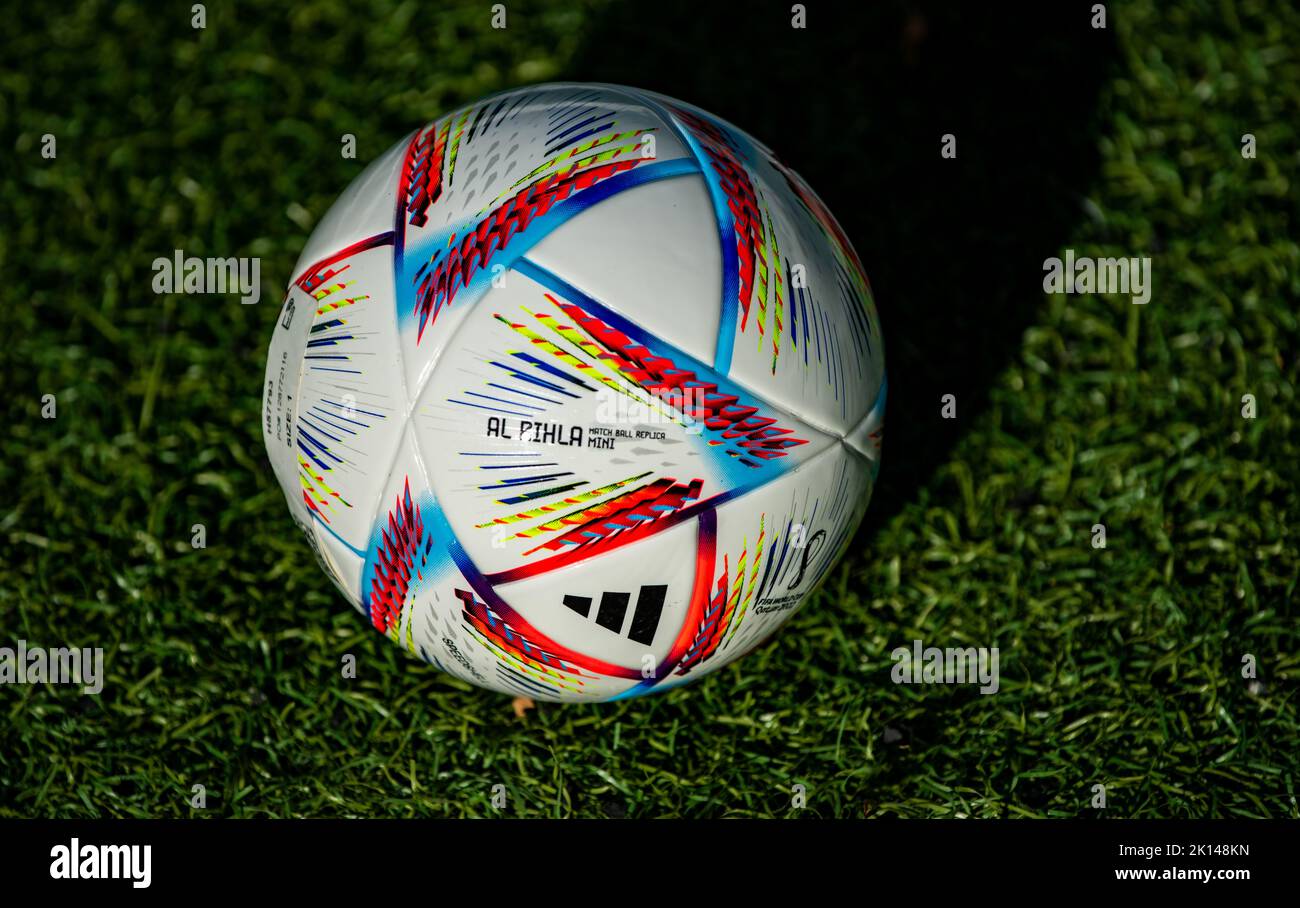 September 3, 2022, Doha, Qatar. The official ball of the FIFA World Cup ...