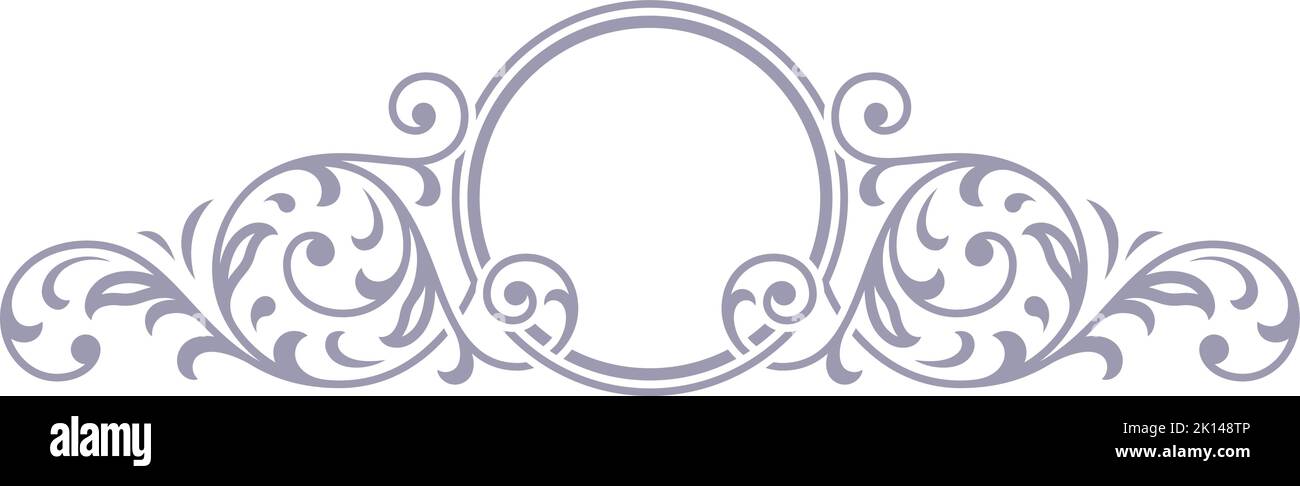 Round circle monogram hi-res stock photography and images - Alamy